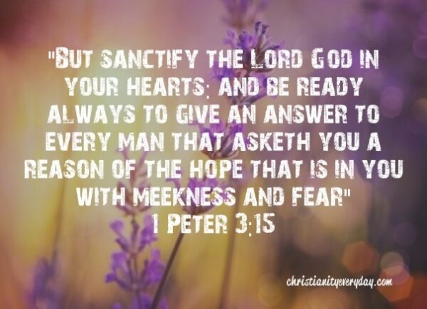 Bible Verse Photo: 1 Peter 3:15 - Christianity Every Day