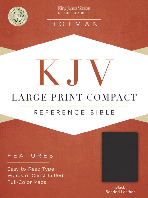 Bible - Large Print Compact, Bonded Leather, KJV - Christianity Every Day